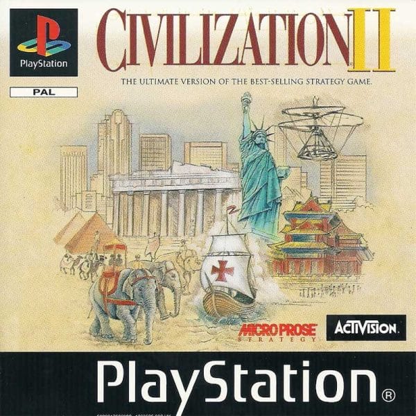 PS1 Civilization 2, Sony Playstation 1 - Concept Entertainment