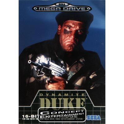 MD Dynamite Duke, i box, Sega Mega Drive